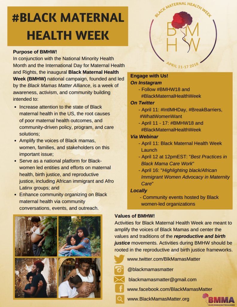 Inaugural Black Maternal Health Week kicks off - Hey, Black Mom!